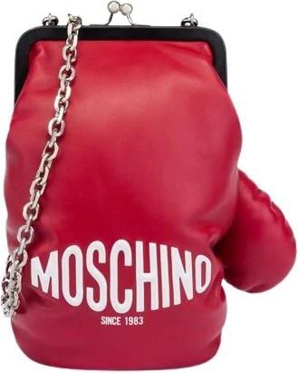 Moschino Femme, Sacs, Rouge, Taille: ONE Size Boxing Gloves Bag
