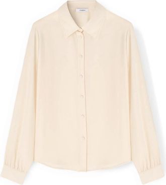 Motivi Femme, Blouses et Chemises, Blanc, Taille: 44 FR Chemise en cr&ecirc;pe de Chine