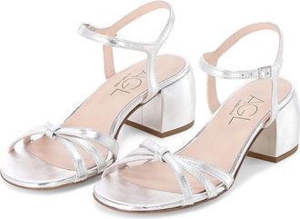 AGL Low-Top Sneaker - Pumps aus Leder - Gr. 36 (EU) - in Silber - f&uuml;r Damen