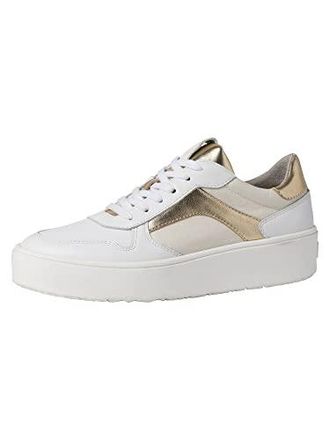 Tamaris Femme 1-1-23704-28 Basket, Or Blanc, 41 EU