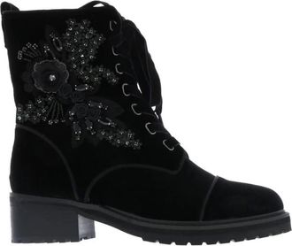 Paris Punk Femme, Chaussures, Noir, Taille: 36 EU Strass Velvet