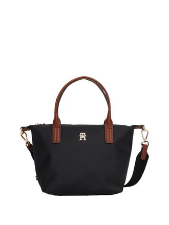 Tommy Hilfiger Damen Popette Kleine Abnehmbarem Schultergurt Mini-Tragetasche, Schwarz