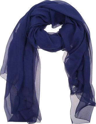 Alberta Ferretti Femme, Accessoires, Bleu, Taille: ONE Size &Eacute;tole en soie