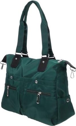 Hemoton Sac &agrave; Main &Eacute;paule Femme Grand Format avec Compartiments et Fermeture &Eacute;clair Sac Fourre-tout Nylon Polyester Capacit&eacute; pour Travail Bureau et D&eacute;placemen