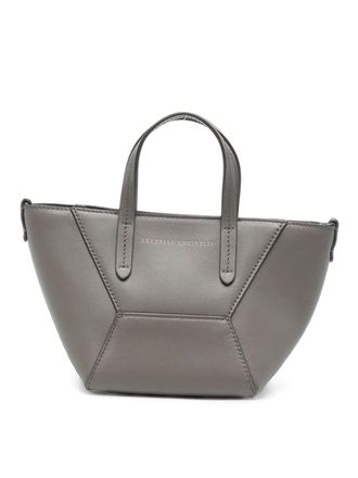 Brunello Cucinelli Schultertasche - Grau
