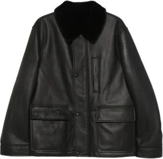 Yves Salomon Homme, Vestes, Noir, Taille: 2XL Veste 70cm