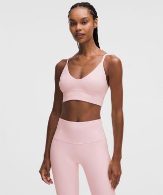 lululemon Soutien-gorge Focuser encolure d&eacute;gag&eacute;e Maintien l&eacute;ger, bonnets A/B pour Femmes - Rose - Taille 2XS