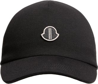 Rick Owens Moncler Cotton Baseball Cap, Unisex, Black, Size: One Size
