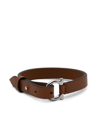 Ferragamo Lederarmband mit Schnalle - Braun