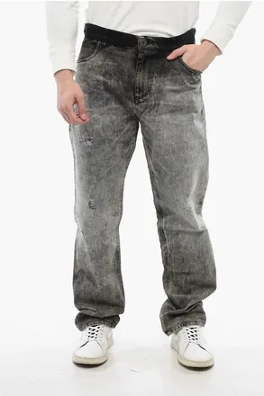 Balmain Stonewashed Straight-Leg Jeans 22cm size 32
