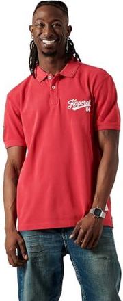 Kaporal Polo Rouge Homme en 100% Coton Bio - Barni - M - Rouge