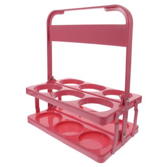 DOITOOL Faltbarer Tragbarer Bierflaschenhalter mit Robustem Griff Verschlei&szlig;festes Tragegestell f&uuml;r Outdoor Grillparty und Bar Wiederverwendbarer Biertr&auml;ger i