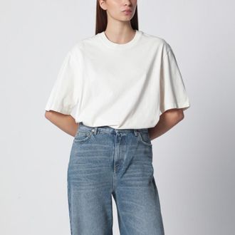 Golden Goose White T-shirt with reverse lettering logo on the back