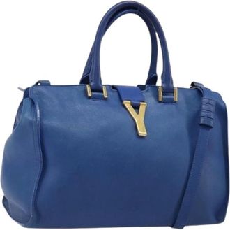 Saint Laurent Sac &agrave; main vintage doccasion - Femme - Pre-owned - Bleu - Taille: ONE Size