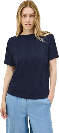 Cecil Damen B323514 Strukturshirt, Urban Navy Blue, XXL