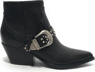 Guess Femme Hermine Ankle Boot, Black, 38 EU