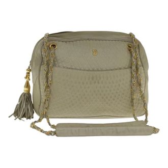 Bally Pre-owned Leder Schultertasche - - Pre-owned - Damen - Beige - ONE SIZE