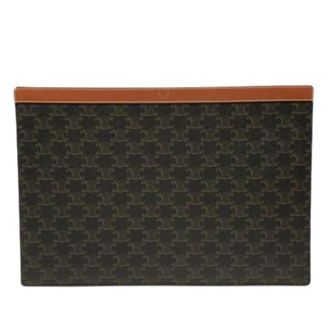 Celine Pre-owned Pochette en toile enduite - Femme - Pre-owned - Brun - Taille: ONE Size