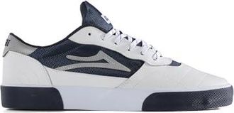 Lakai Chaussures de skateboard basses Cambridge pour homme, cuir blanc, 43 EU