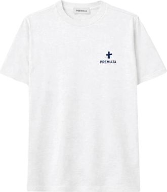 Premiata Homme, Tops, Blanc, Taille: L PA 1050 T-Shirt