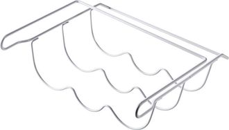 Valiclud Metall Getr&auml;nkeflaschen Regal K&uuml;hlschrank Lagerregal F&uuml;r Bier Und Wasserflaschen Wei&szlig;es K&uuml;chen Lagerregal Zur Getr&auml;nkeaufbewahrung Unter Schrank Und K