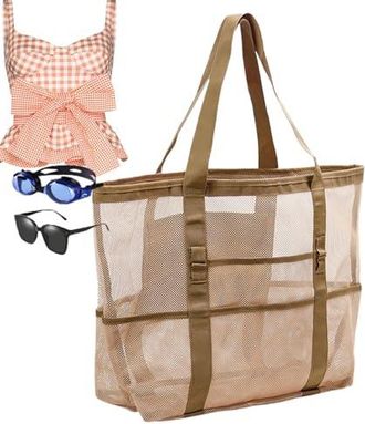 Generic Sac respirant - Sac &agrave; main &agrave; bandouli&egrave;re spacieux pour femme, organisateur d&eacute;picerie, grand sac de march&eacute;, sac de march&eacute;, d&eacute;contract&eacute;, compagnon de pl