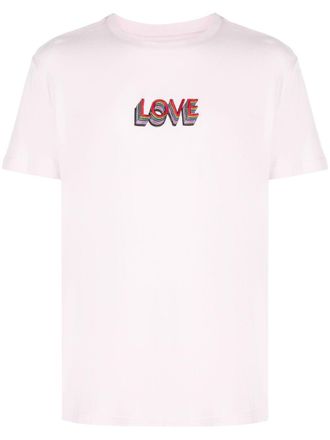 Viktor & Rolf t-shirt en coton m&eacute;lang&eacute; &agrave; imprim&eacute; Love - Rose