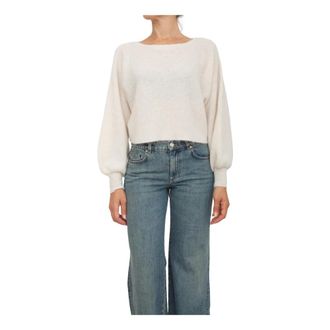 Marella Femme, Pulls, Blanc, Taille: 40 FR Maglia-Canottiera-Top