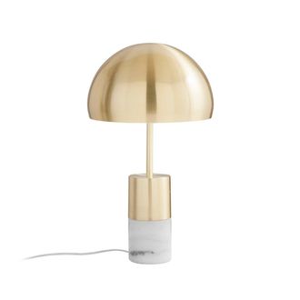 Luce-Ambiente-Design Table Lamp Igea in Gold Metal with Marble Effect Base