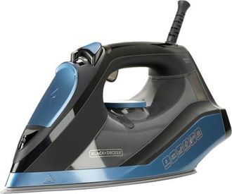 Black+Decker Black+Decker BXIR2801E - Dampfbügeleisen, 2800 W, Keramik, 180 g/min Dampfstoß, Dauerdampf bei 45 g/min, Selbstreinigungsfunktion, doppelter Antikalkf