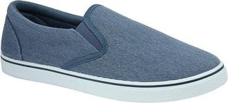 Urban Jacks Espadrilles basses décontractées en toile et maille à lacets pour homme Taille 40-46, denim, 42 2/3 EU