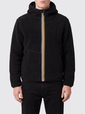 K-Way Sweatshirt d&eacute;contract&eacute; &agrave; capuche et zip en polaire sherpa douce