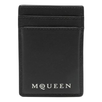 Alexander McQueen Schwarze Magnet Geldb&ouml;rsen & Kartenhalter - - Accessories - Herren - Schwarzk - ONE SIZE