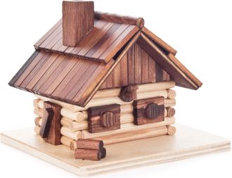 Dregeno Seiffen eG R&auml;ucherhaus, Holz, Natur, 11 cm
