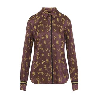 Dries Van Noten Femme, Blouses et Chemises, Violet, Taille: 38 FR Chloris Shirt