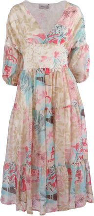 Ermanno Scervino Femme, Robes, Beige, Taille: 40 FR Abito Midi