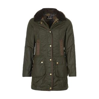 Barbour Bower Wax Jacket - - Coats - Damen - Gr&uuml;n - L
