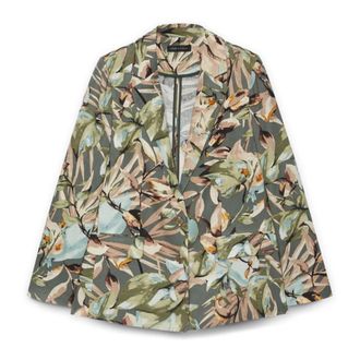 Fiorella Rubino Femme, Vestes, Multicolore, Taille: 48 FR Blazer Imprimé