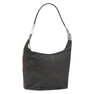 Gucci Sac bandouli&egrave;re en toile Pre-owned - Femme - Pre-owned - Noir - Taille: ONE Size