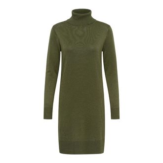 Saint Tropez Robe en maille - Femme - Robes - Vert - Taille: 42 FR