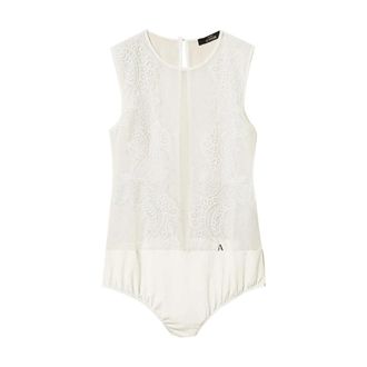 Twin-Set Bodysuit - - Tops - Damen - Wei&szlig; - S