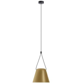Leds - C4 Leds-c4 - Attic - Pendentif d&eacute;coratif suspendu au plafond or peint en noir mat 1x E27 / 250cm