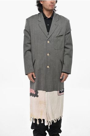 Magliano Virgin Wool Coat RICCIONE with Fringes size M