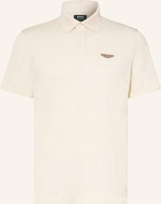 HUGO BOSS Jacquard-Poloshirt C-Prout Regular Fit weiss