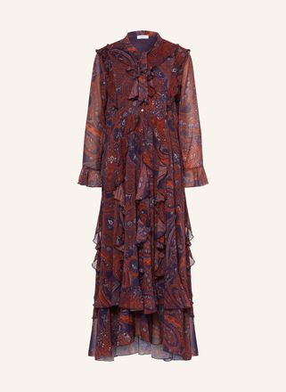 Darling Harbour Darling Harbour Schluppenkleid Mit Volants orange