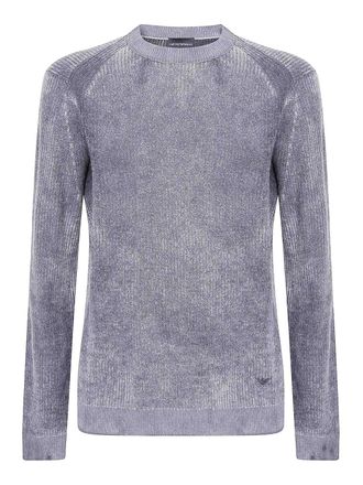 Emporio Armani Pull Col Rond - Gris