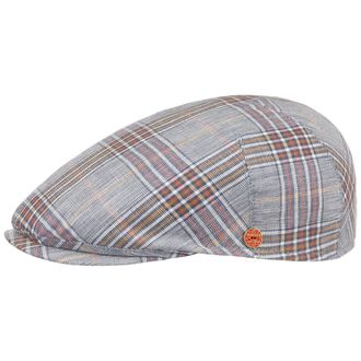 Mayser Simon Superior Leinen Anti-UV Flatcap Leinencap Schirmmütze Schiebermütze Sonnencap Herren - Made in The EU mit Schirm, Futter Frühling-Sommer - 57 cm