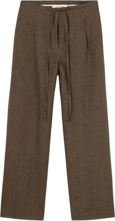 R&oacute;he Femme, Pantalons, Brun, Taille: 40 FR Pantalon D&eacute;contract&eacute; &agrave; Cordon de Serrage