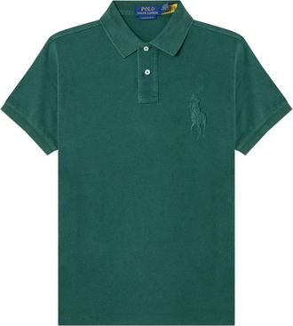 Ralph Lauren Homme, Tops, Vert, Taille: S Polo &agrave; Manches Courtes avec Logo