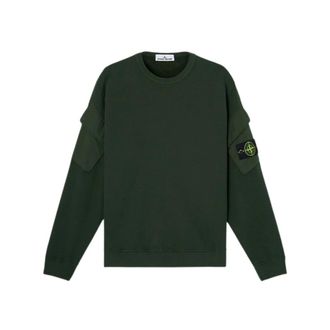 Stone Island Homme, Sweatshirts et sweats &agrave; capuche, Vert, Taille: L SweaT-shirts